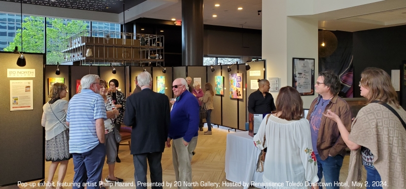 Pop up exhibit featuring artist Philip Hazard_Renaissance Hotel_5.2.24 ...